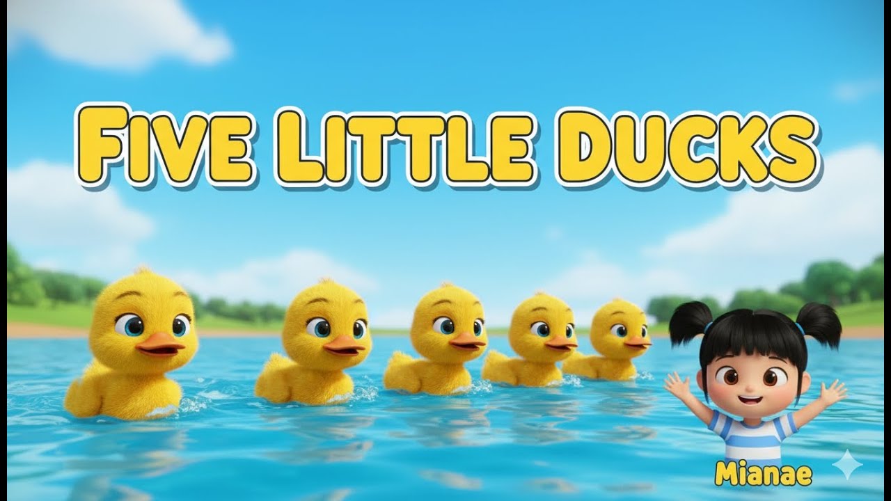 Five Little Ducks | Nursery Rhyme for Kids | Mianae’s Fun School ...