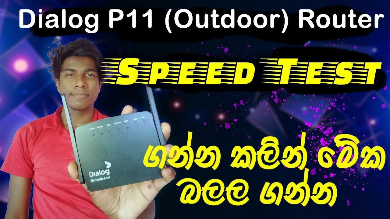 Dialog P11X WiFi Router Speed Test from Different Sites | Dialog Router ...