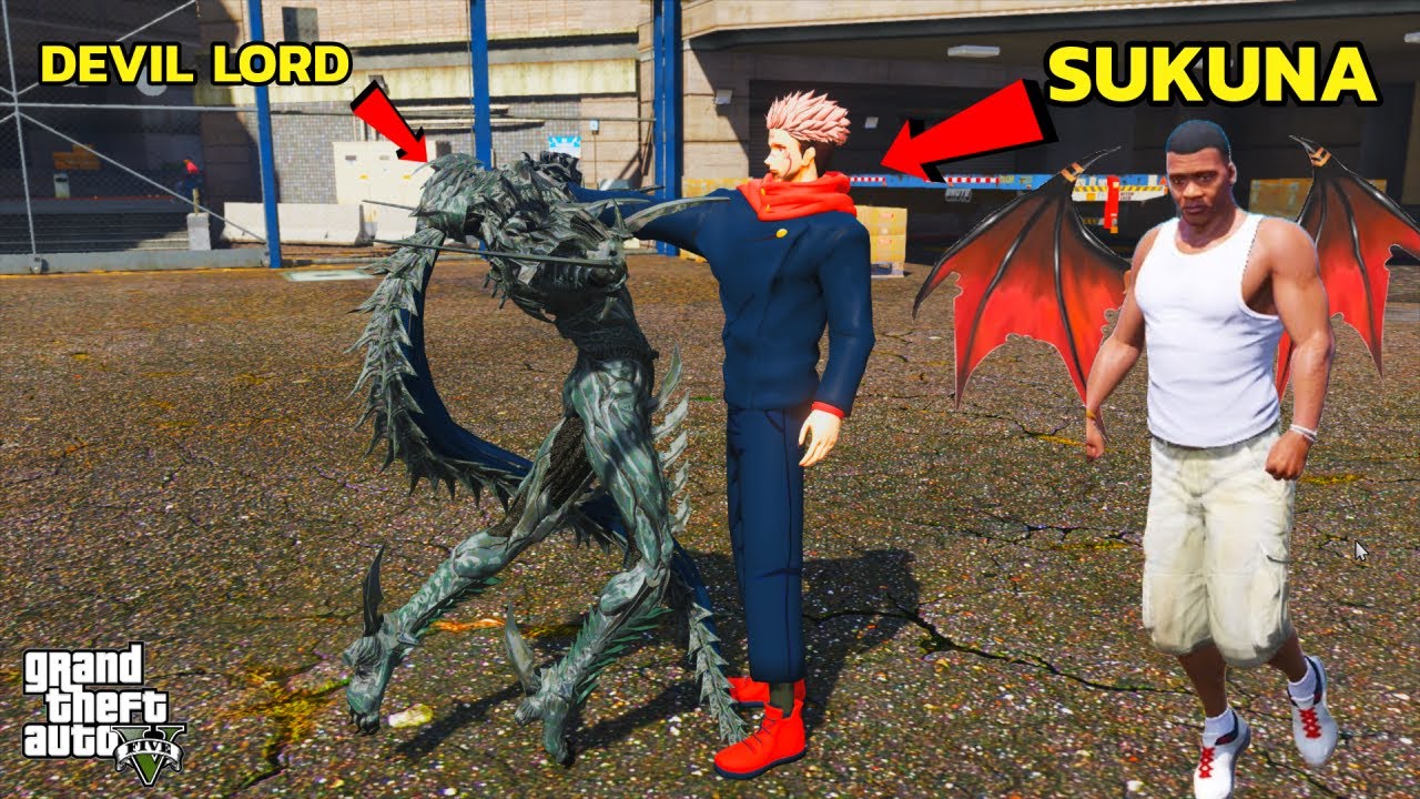 FRANKLINE TEAM UP WITH SUKUNA FOR FIGHTING HELL LORD ,DEVIL GOD - YouTube