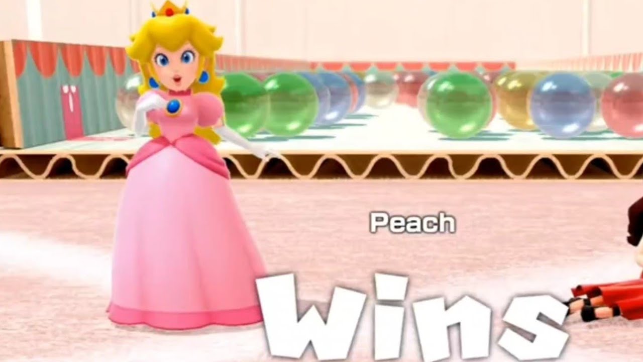Princess Peach wins against Pauline Super Mario Jamboree - YouTube