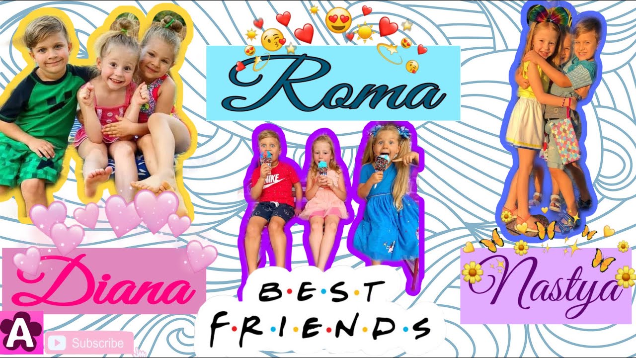 Diana and Roma with Nastya - YouTube