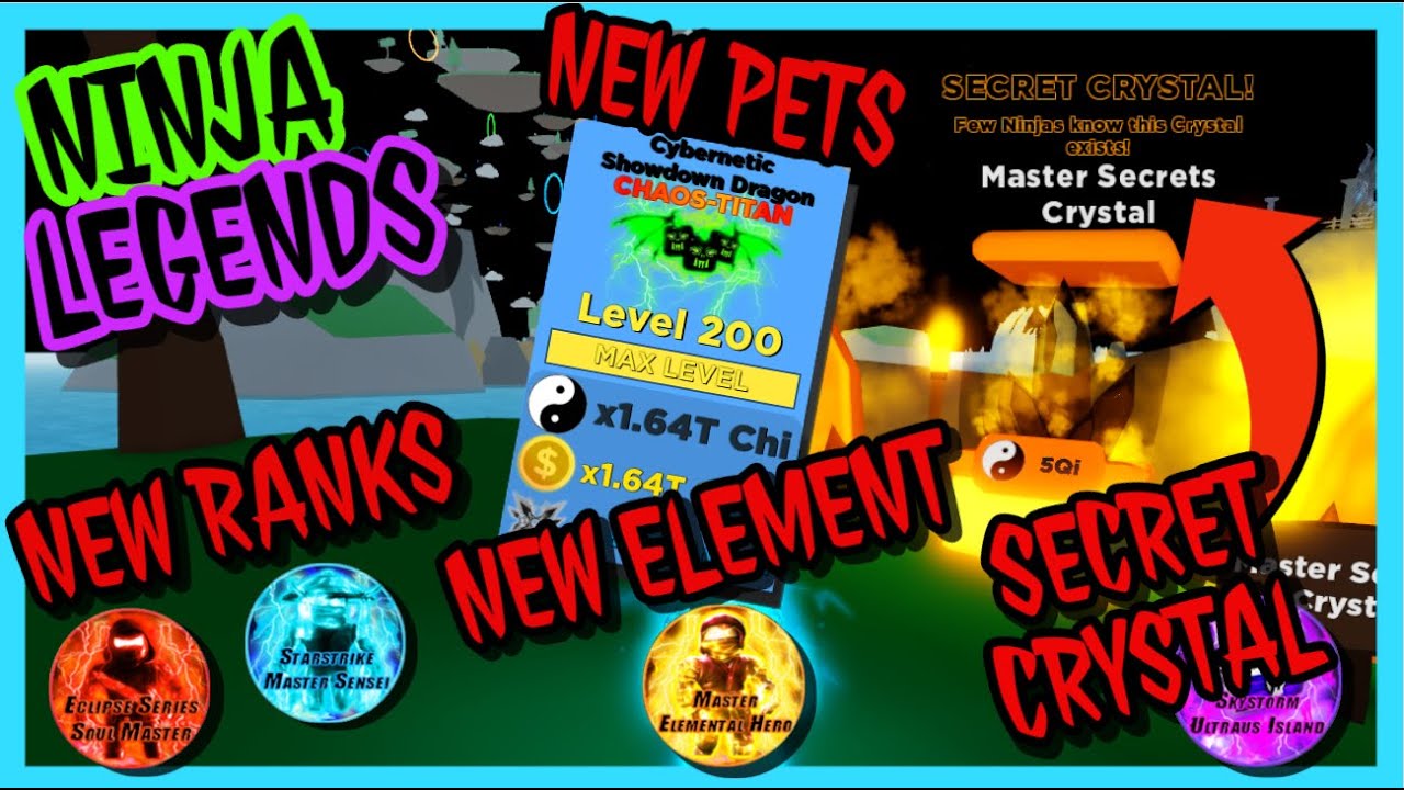 I FOUND THE SECRET CRYSTAL IN NINJA LEGENDS CHAOS TITAN PET EVOLUTION ...