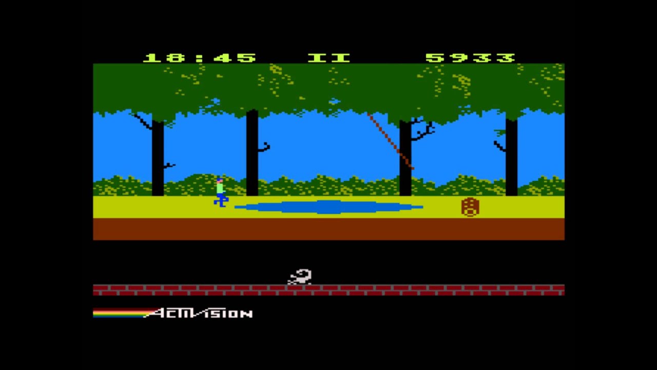 Pitfall! for the Atari 8-bit family - YouTube