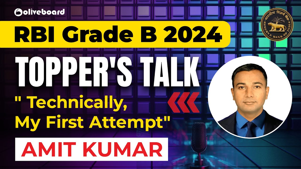 RBI Grade B 2024 Topper's Talk | First Serious Attempt | Amit Kumar | RBI Grade B Preparation ...