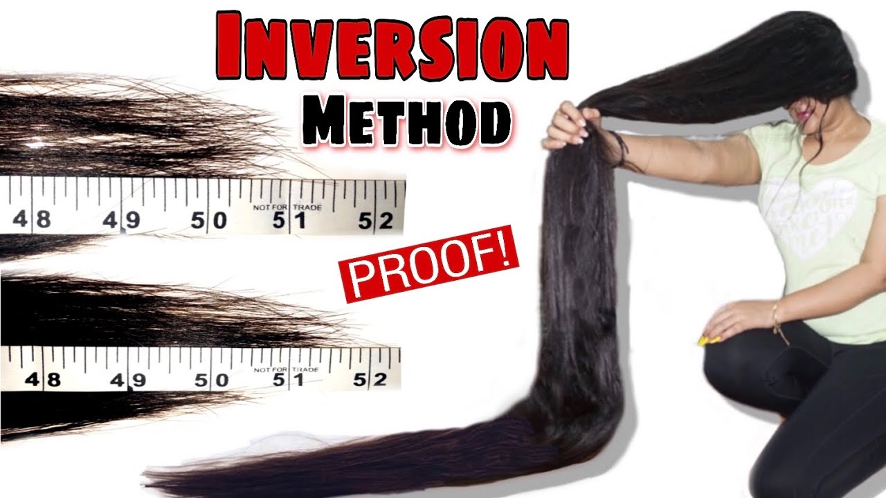 INVERSION METHOD for QUICK LONG HAIR || How I grow my hair long with ...