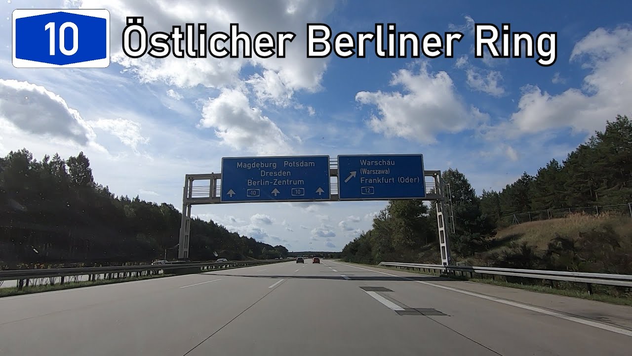 Germany: A10 Berliner Ring (A11 - A12) - YouTube