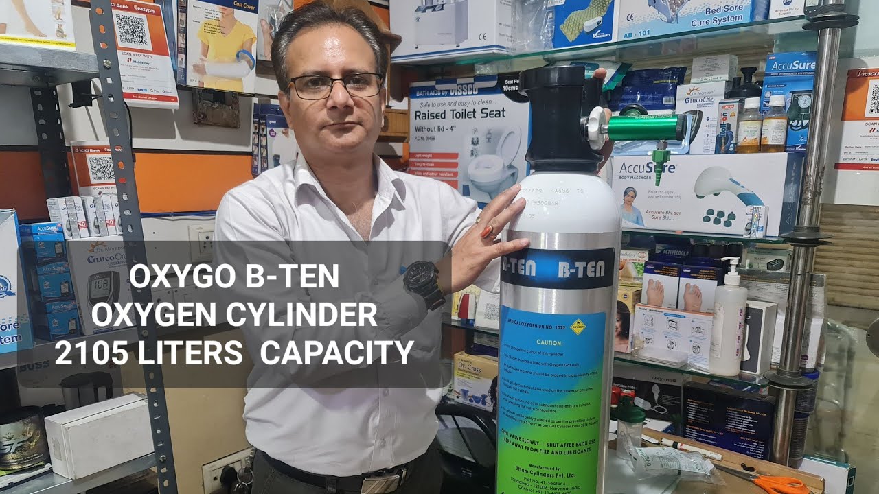 OXYGO B-TEN OXYGEN CYLINDER DEMO - YouTube