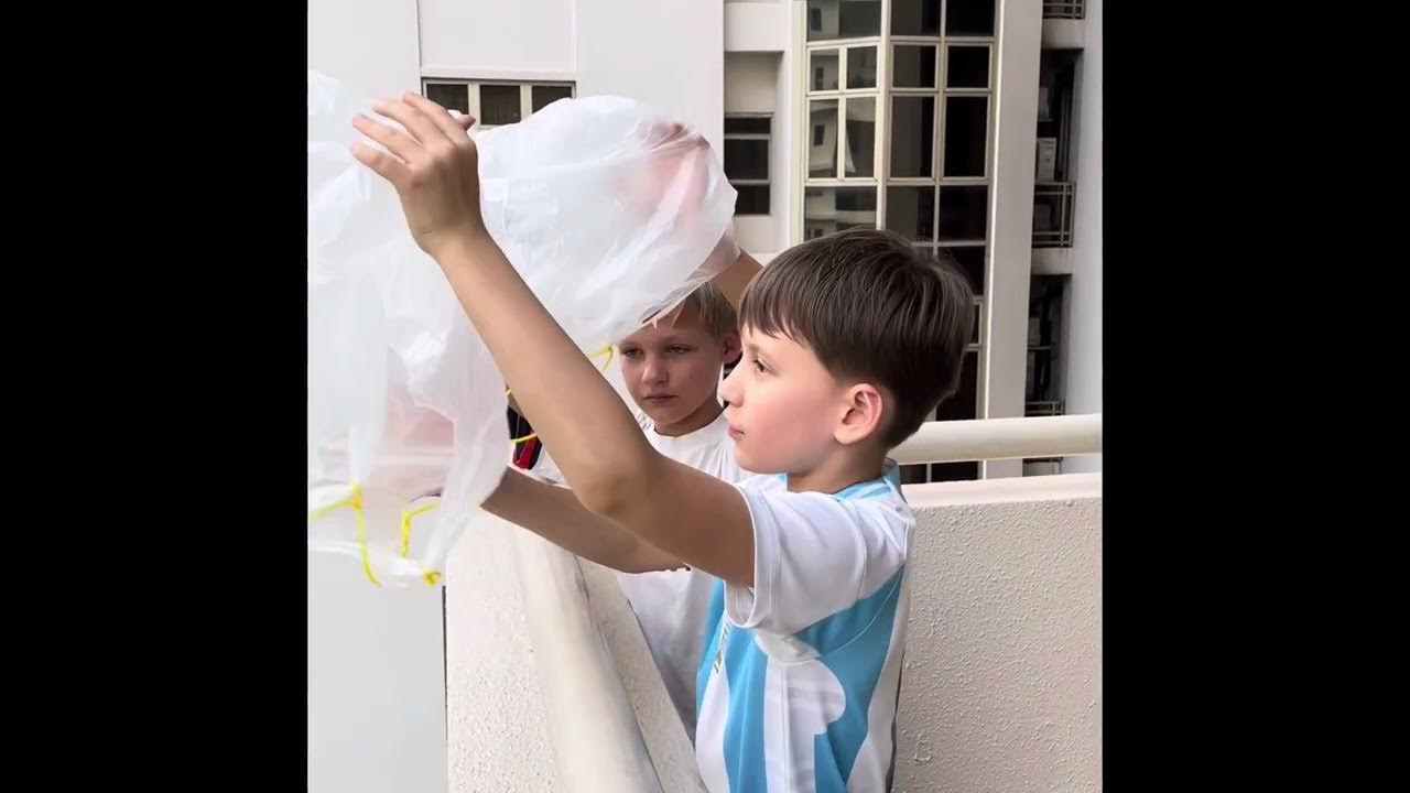 Egg drop 2 8 floors - YouTube