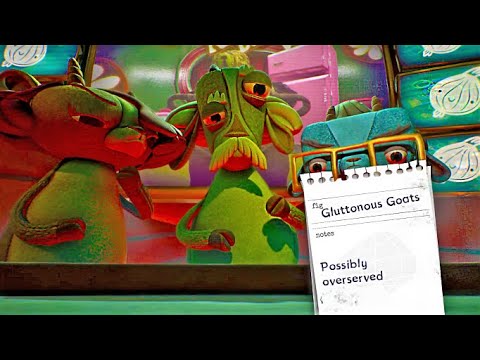 Psychonauts 2 - The Gluttonous Goats Boss Fight (GUIDE) - YouTube