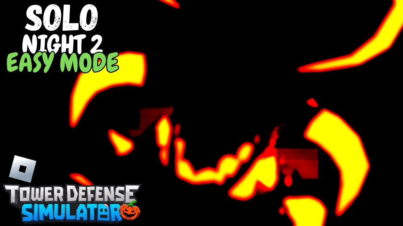 (EASY MODE) SOLO GUIDE NIGHT 2 TDS HALLOWEEN EVENT NIGHT 2 | Tower ...