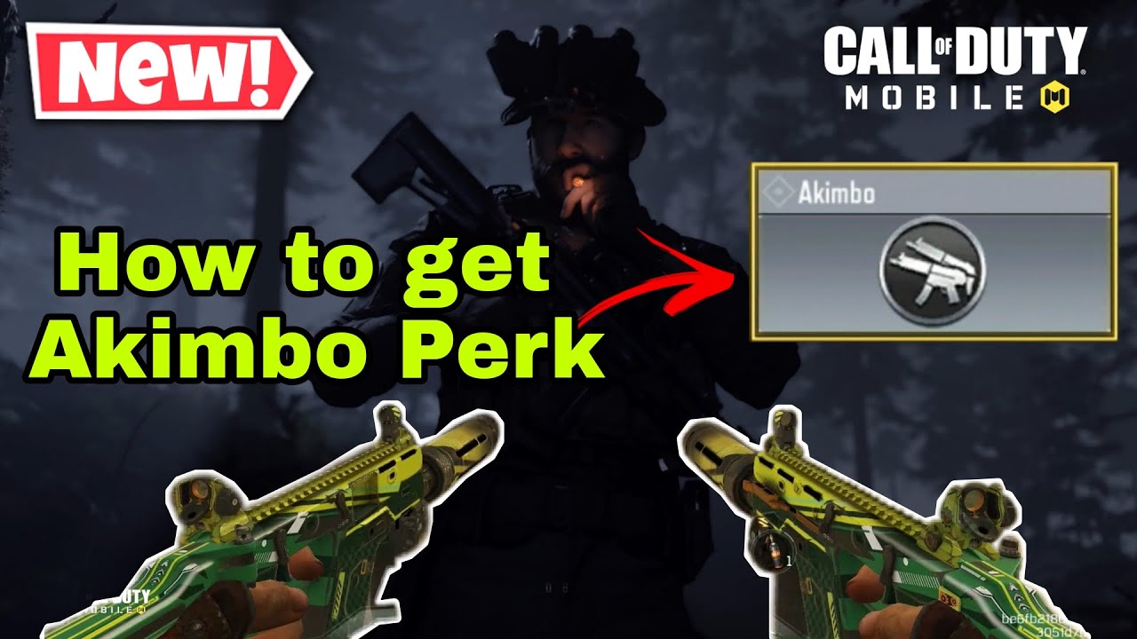 How to Get Akimbo Perk Easily in COD Mobile | Double Weapon Perk in COD ...