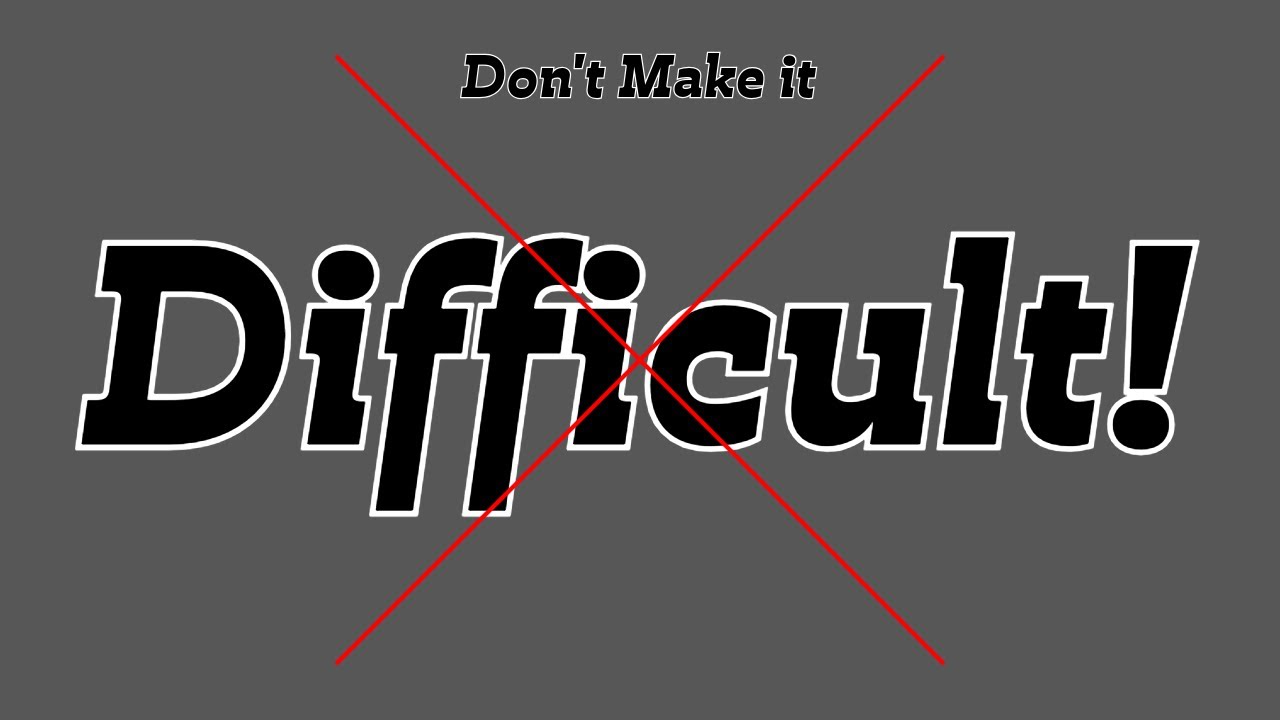 Sermon: Don't Make it Difficult! - YouTube