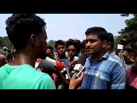 Dharna pradarshan Press interview by sayed samim Akhtar CYSS state ...