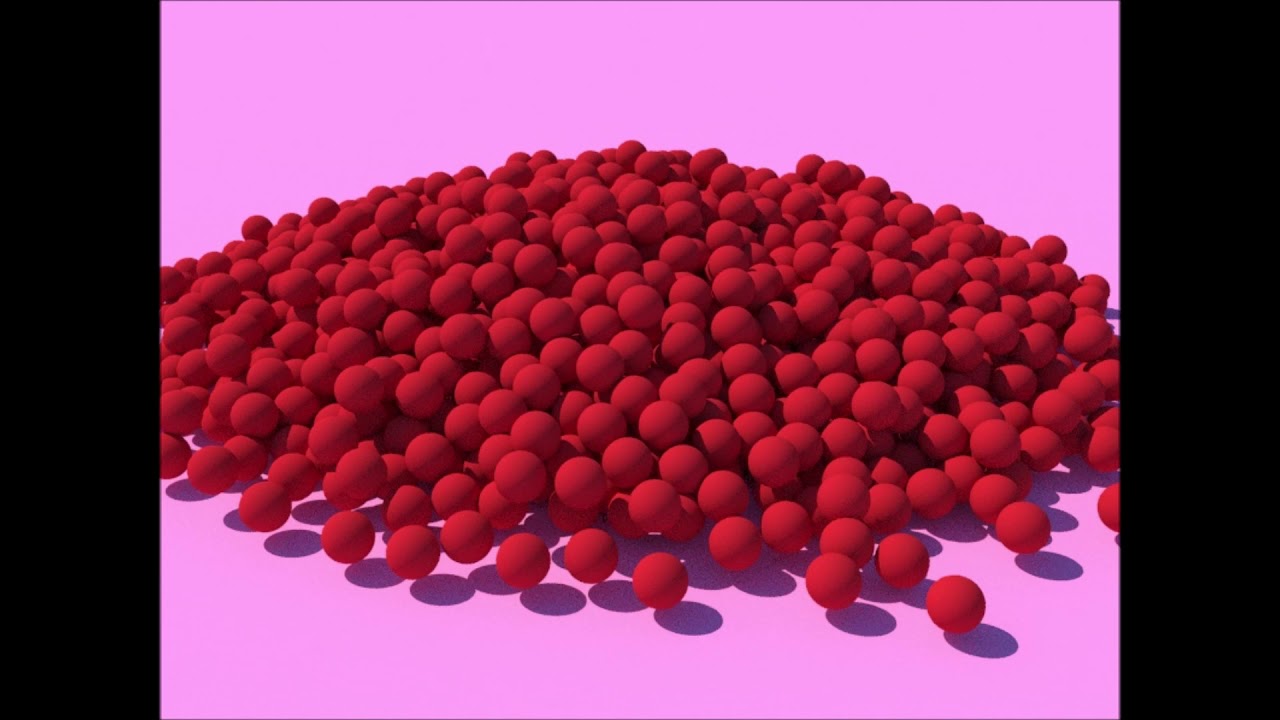 Red balls falling - 3DS Max Video created with TyFlow Particles - YouTube