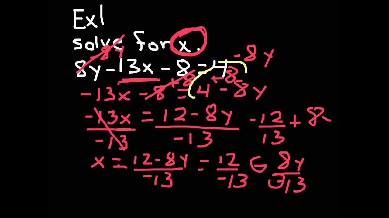Solving Multivariable Equations - YouTube
