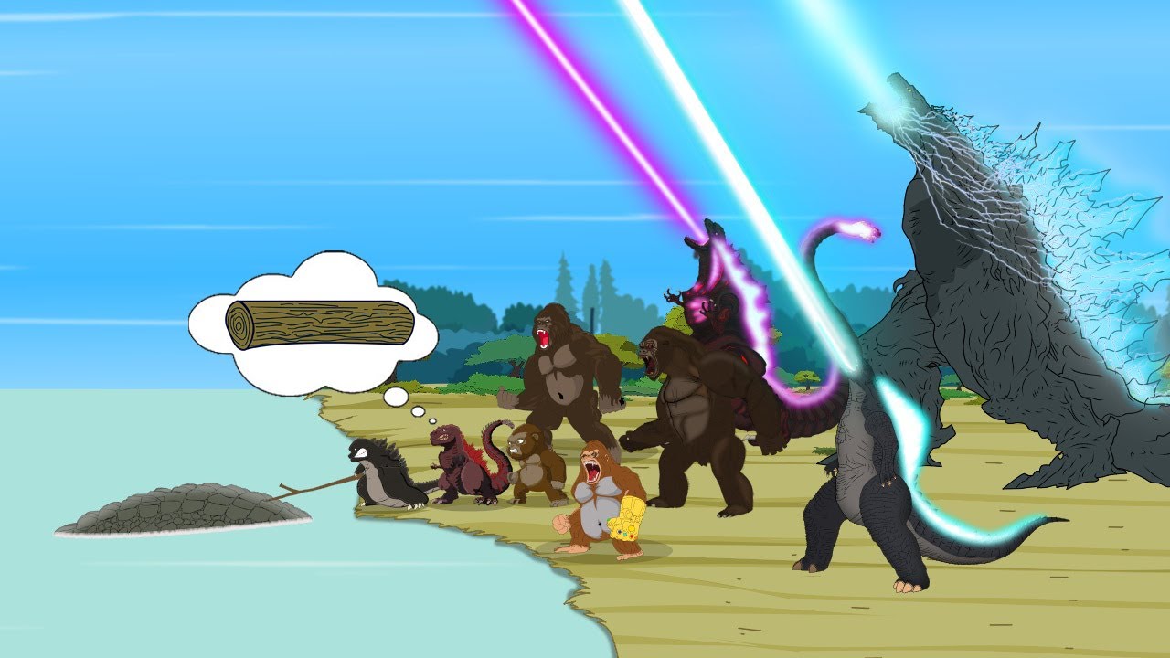 30 MINUTES FUNNY OF GODZILLA - SHIN vs KONG: Never argue with an idiot ...