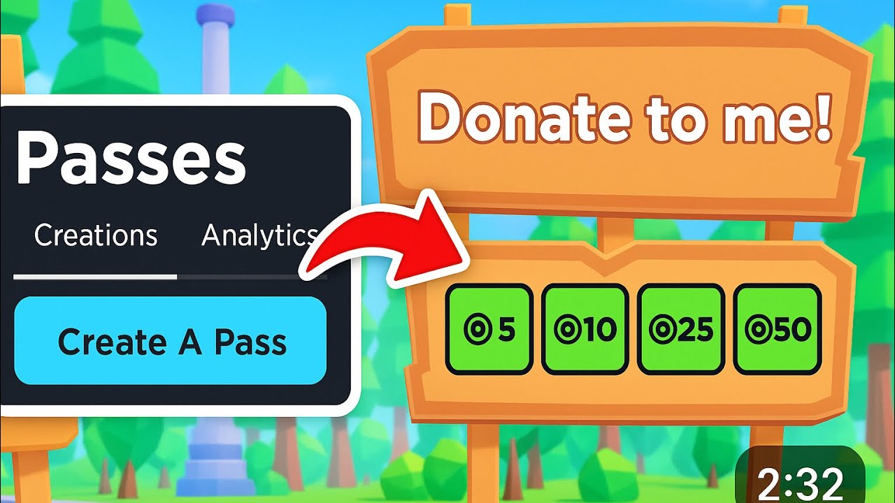 How to create game passes on pls donate - YouTube