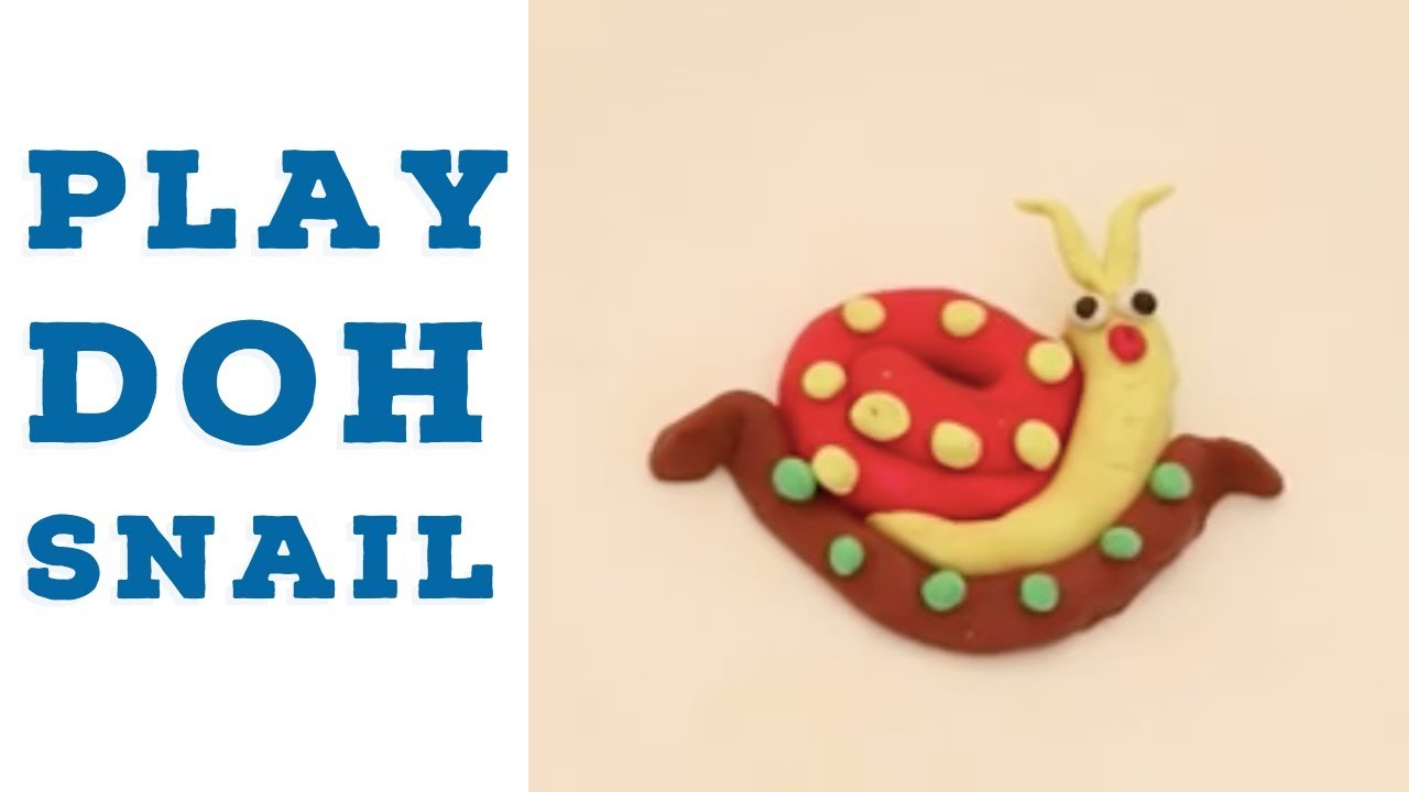 Play Doh Clay Craft Activity For Kids I How to make a Clay Snail I Toys ...