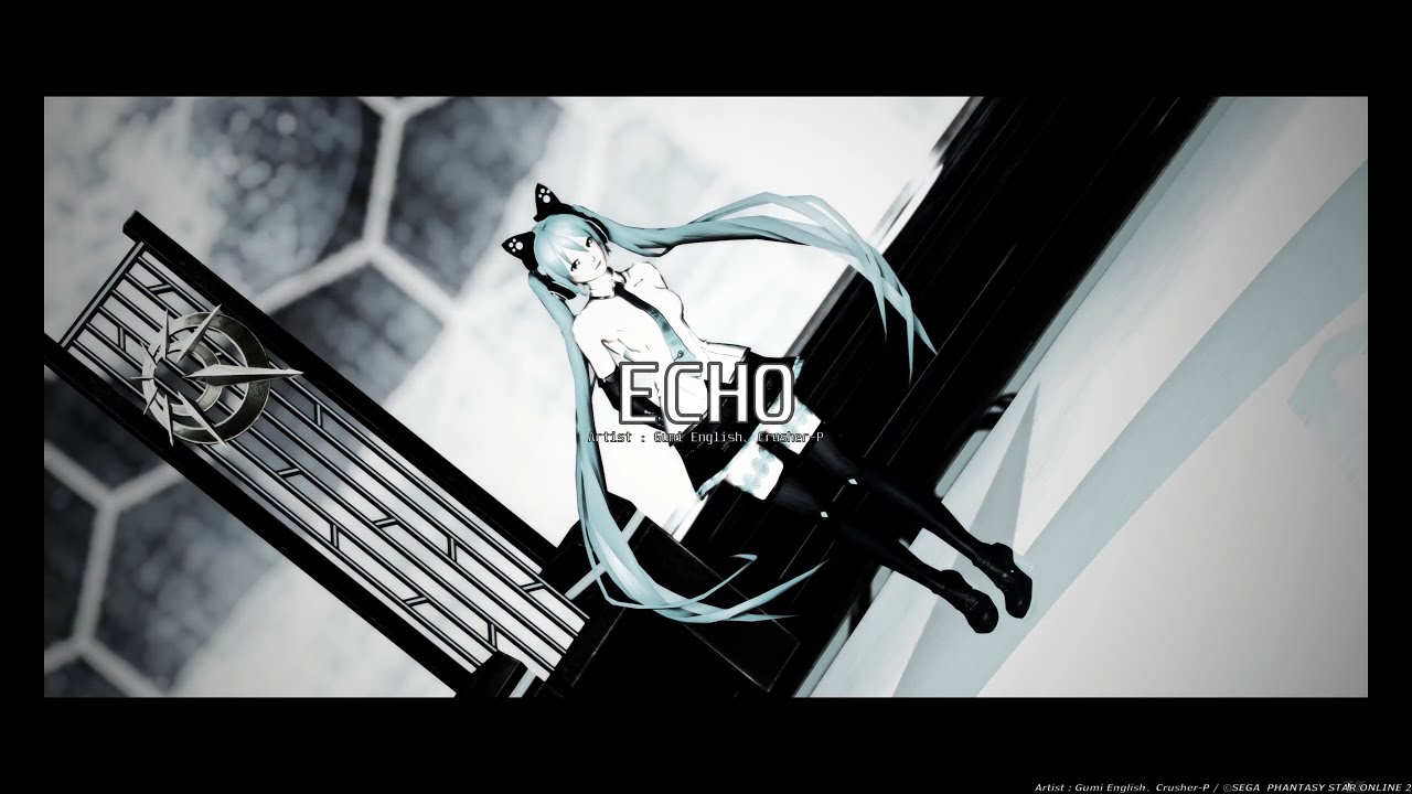 ECHO/Crusher-P (GUMI Englis) - PSO2 初音ミク [4K] - YouTube