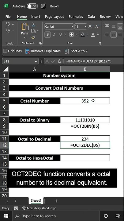Number System - Convert Octal numbers to Binary, Decimal & Hexa-decimal ...