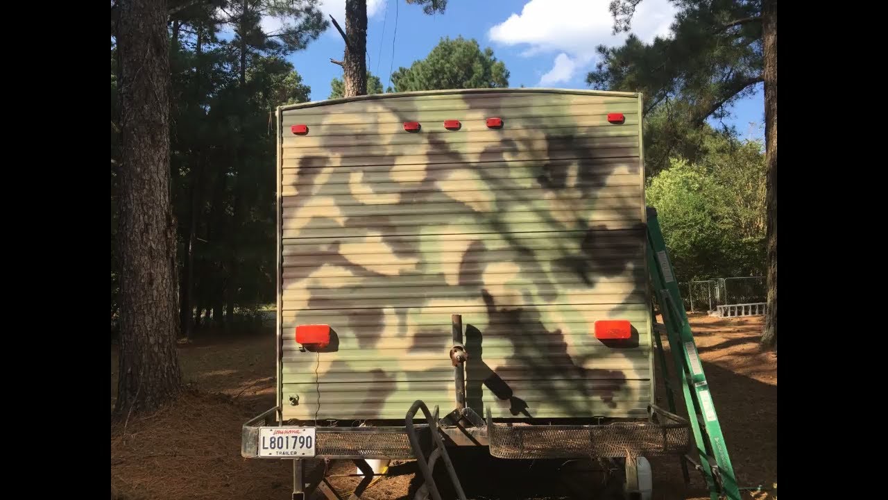 Camper Remodel: Time For Camouflage Paint - YouTube