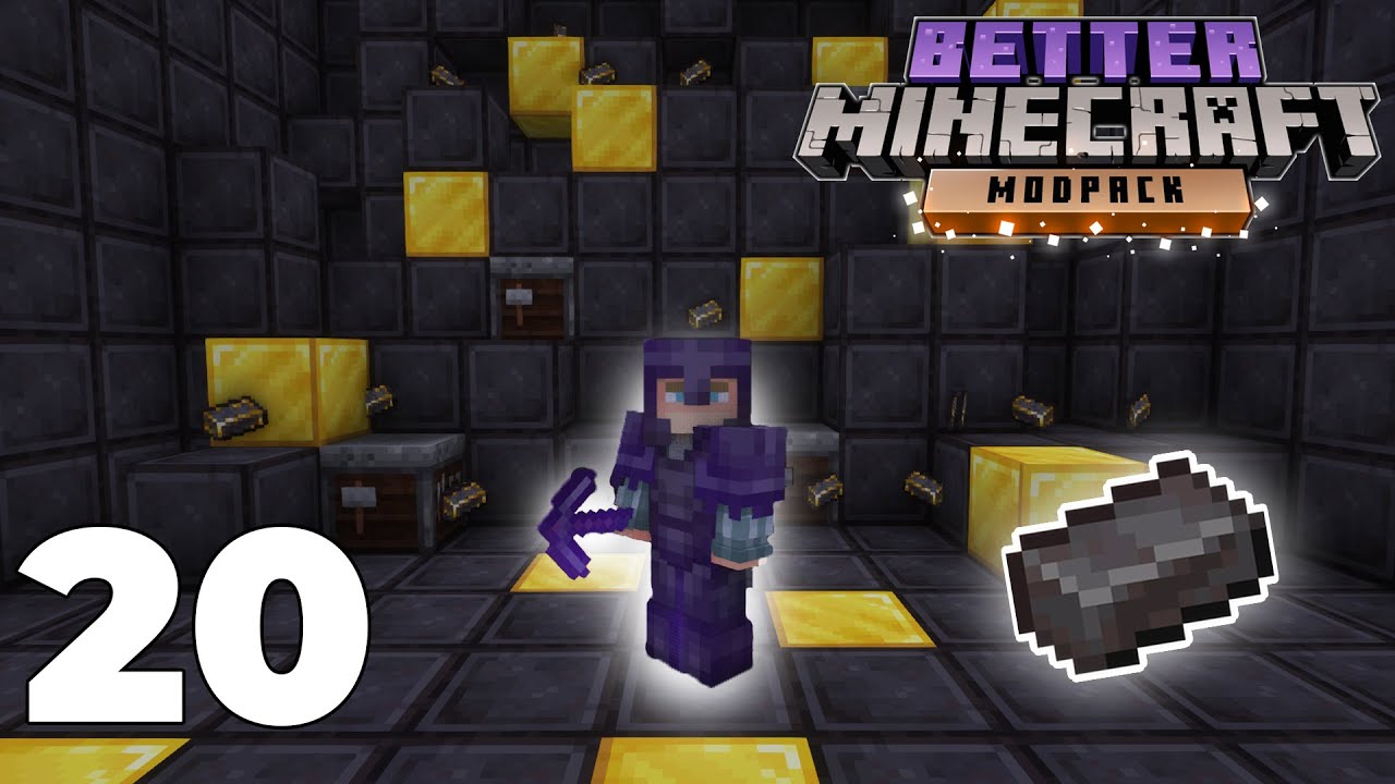 FULL NETHERITE GEAR!! Better Minecraft Let's Play - Aflv 20 - YouTube