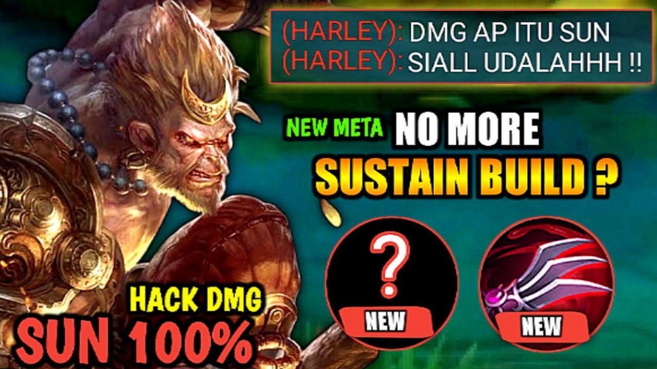 NEW META BUILD DAMAGE FOR SUN 100% BRUTAL DMG - MOBILE LEGENDS - YouTube