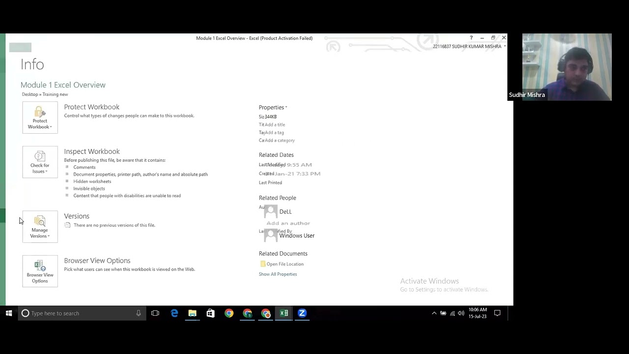 Online Training Session on Basic & Advance Excel on 15th July - YouTube
