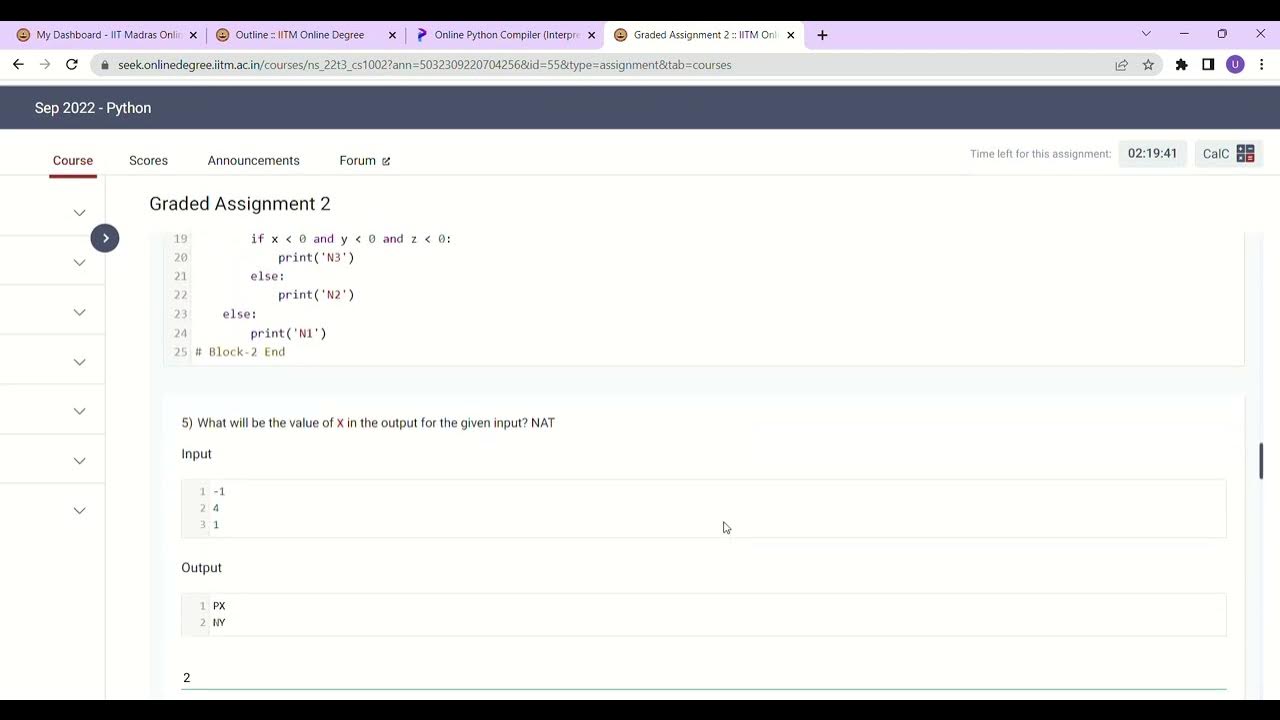 Python Graded Assignment 2 IITM Online Degree - YouTube