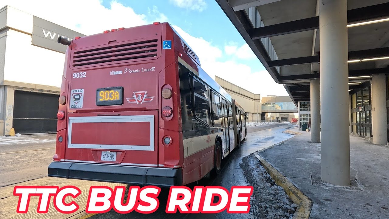 TTC 903 Express Bus Ride from Kennedy Station to Scarborough Centre ...