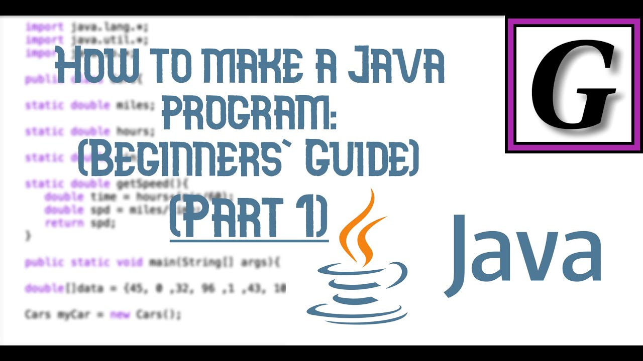 Starters Guide To Basic Java Programming Part 1 Youtube 1967