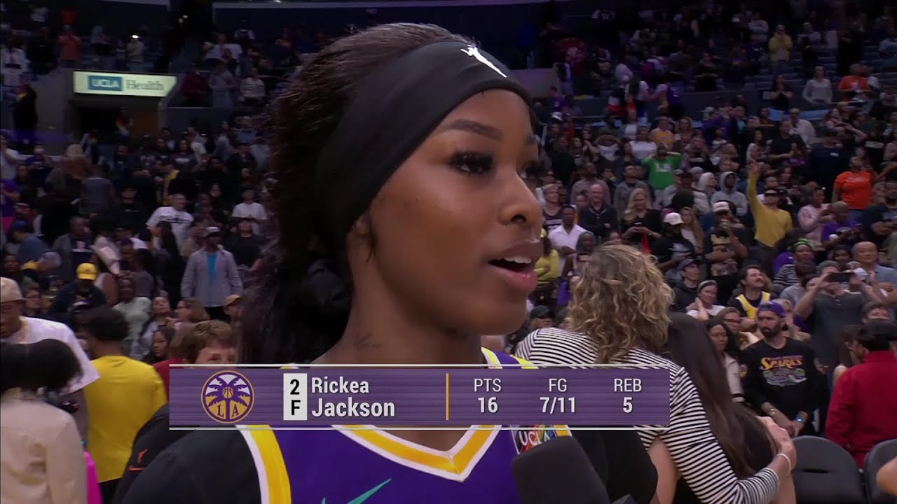 Rickea Jackson After SHOCKING Upset, Los Angeles Sparks Win vs Las ...
