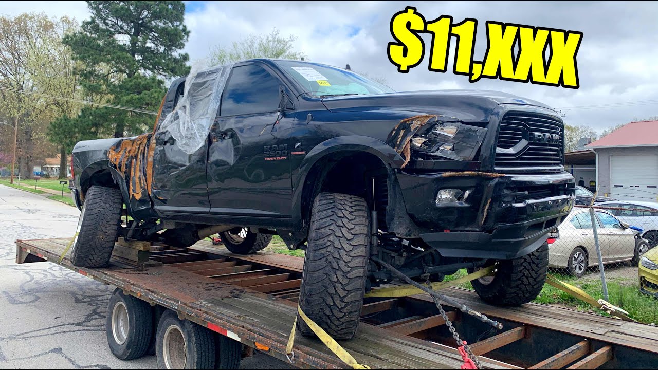 I Bought A Destroyed 2018 Dodge Ram 2500 For Cheap! - YouTube