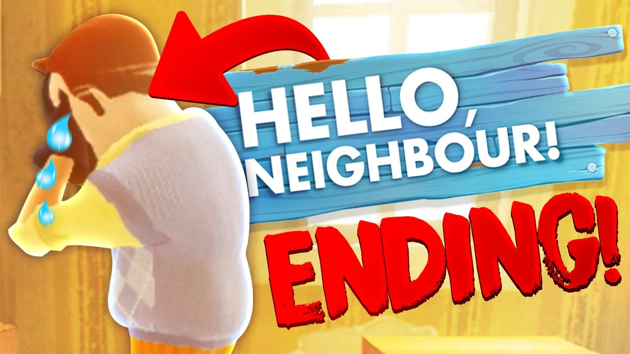 IS THE NEIGHBOR CRYING?? (ENDING) - Hello Neighbor Ending Alpha 3 ...