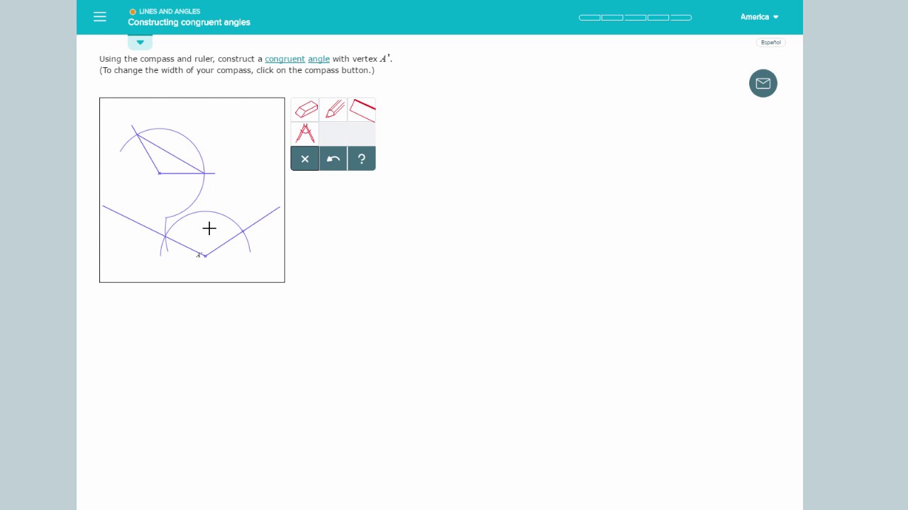 7.4 - Constructing an Angle Congruent to a Given Angle - YouTube