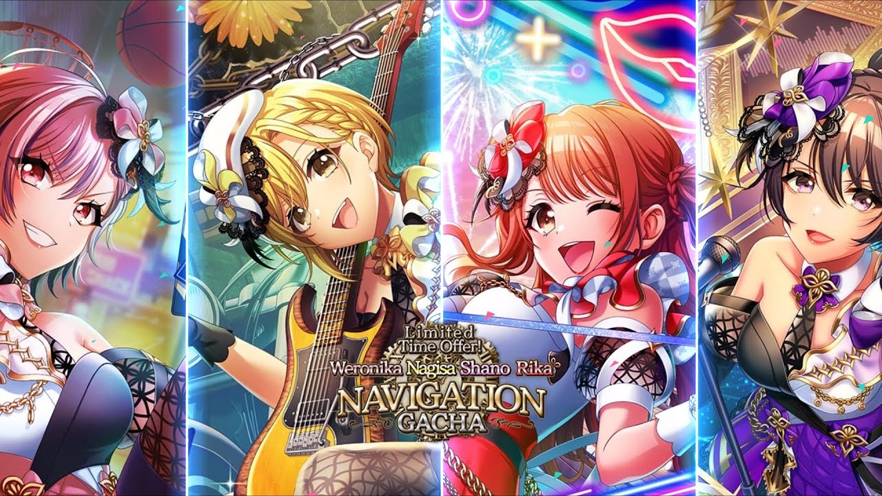 D4DJ - Weronika, Nagisa, Rika, Shano Navigation Gacha (3,000 Diamonds ...