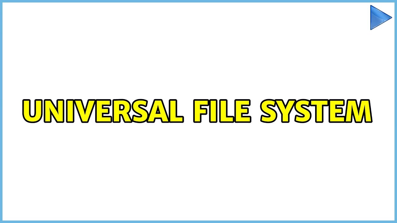 Ubuntu: Universal File System - YouTube