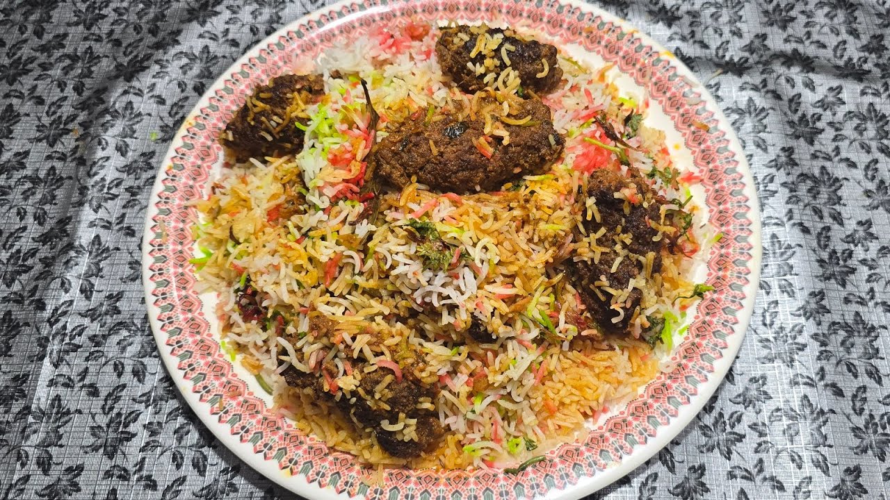 Mutton Seekh Biryani |Bakra EidSpecial Recipe |Mutton Biryani Recipe ...