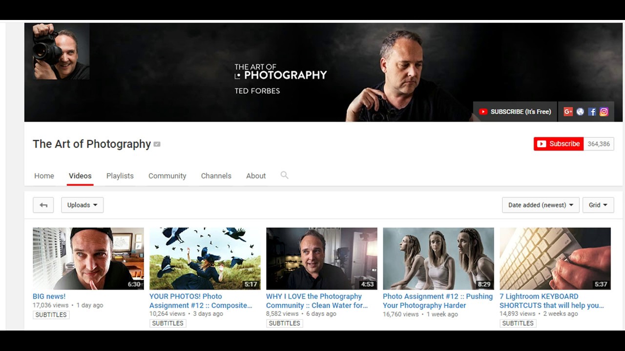 10 + YOUTUBE CHANNELS TO LEARN PHOTOGRAPHY-In detail - YouTube