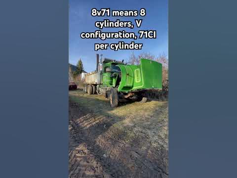 2 stroke 8v71 Detroit Diesel cold start #2stroke #detroitdiesel #2strokediesel #dieseltruck # ...