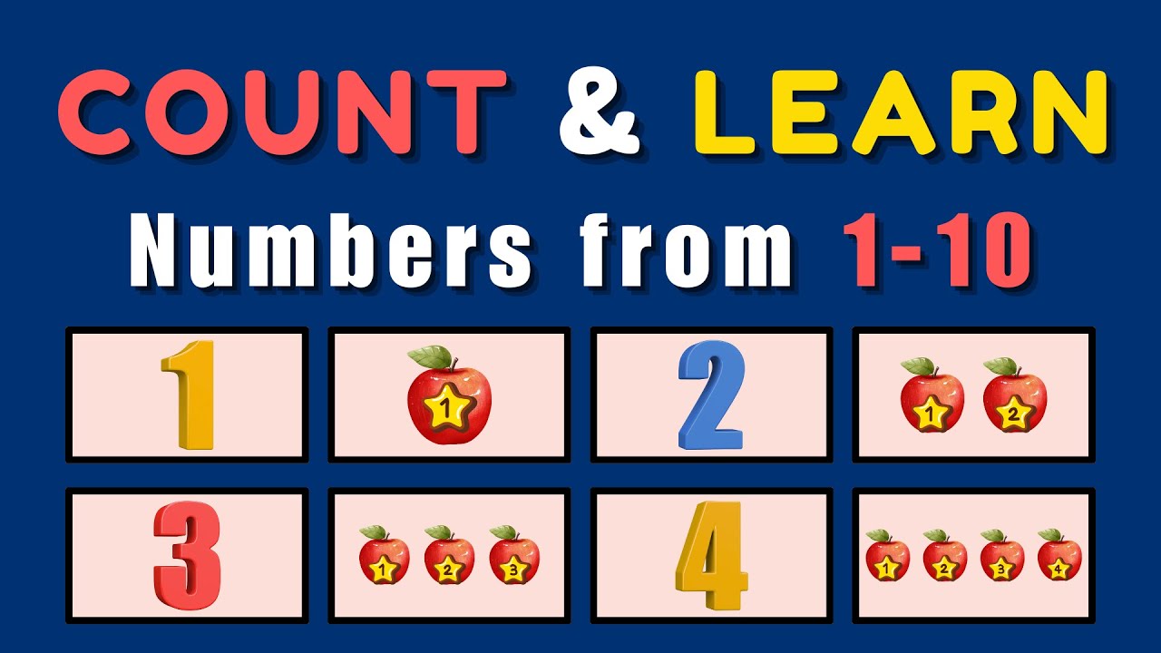Learn Numbers from 1 to 10 🧮 | Simple and Easy Counting for Kids - YouTube