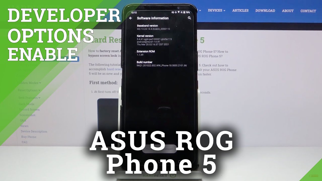 How to Use Developer Options on ASUS ROG Phone 5 – Secret ...