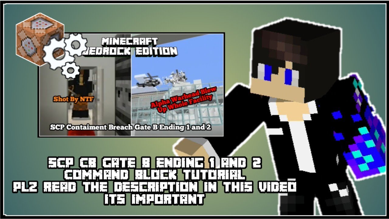 Minecraft SCP CB Gate B ending 1 and 2 command block tutorial - YouTube