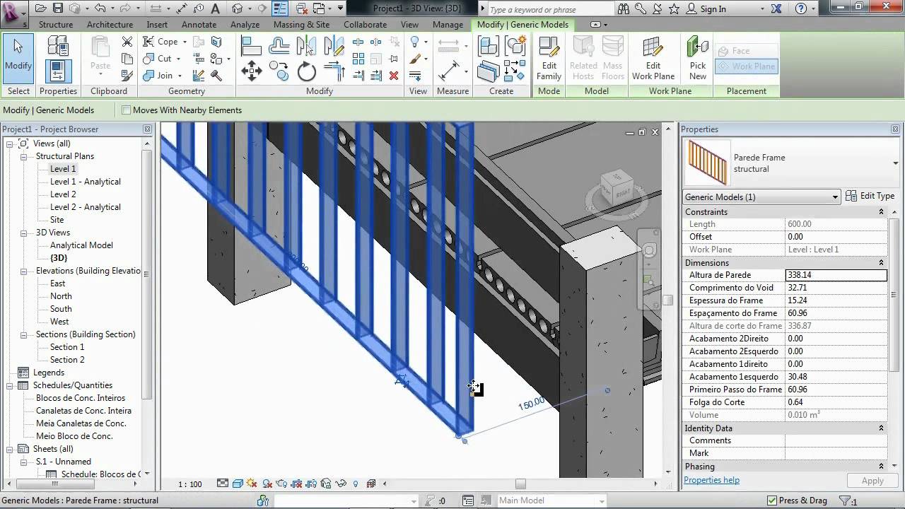 Revit 2013 - Demonstração de Customização de Steel Frame - YouTube