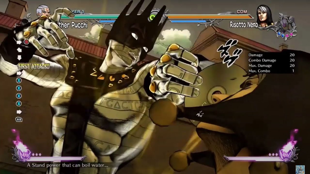 JoJo ASBR: Pucci - Combo (20%) - YouTube