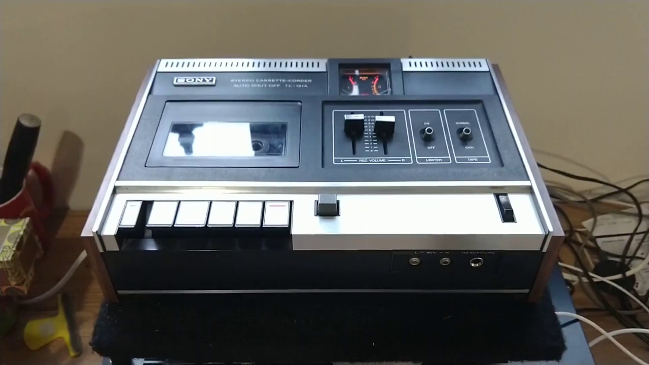 Sony TC-121A Cassette-Corder Proof of Life - YouTube