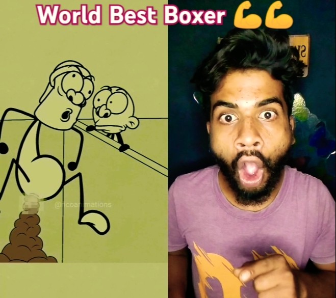 World Best Boxer🤩🤩 #animation #memes #funny #shorts #youtube shorts ...