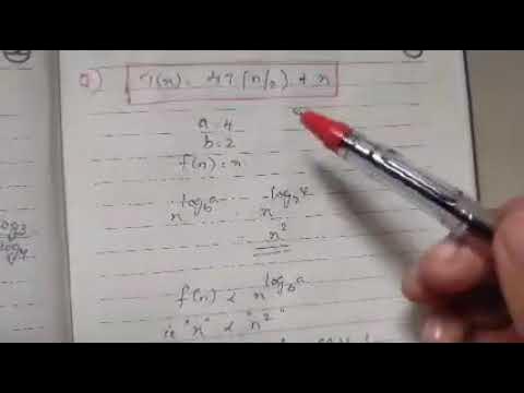 DAA (09): Masters Theorem - examples 2 - YouTube