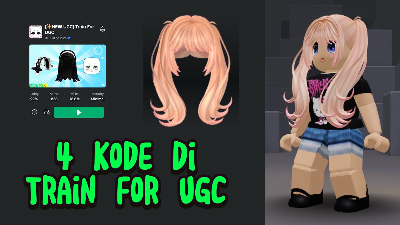 4 REEDEM CODE - TRAIN FOR UGC - ROBLOX 😍😍 - YouTube