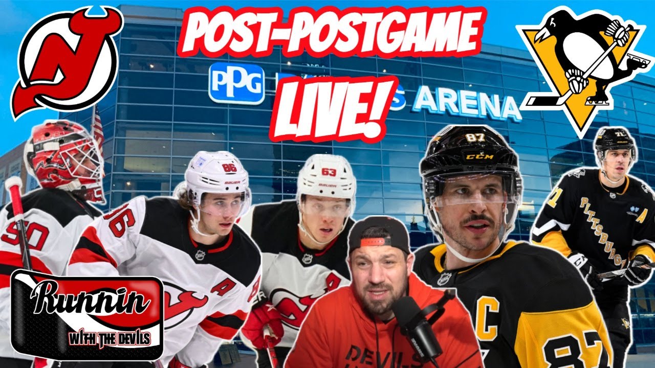 NJ Devils vs. Pittsburgh Penguins Post-Postgame LIVE! 2/4/25 - YouTube
